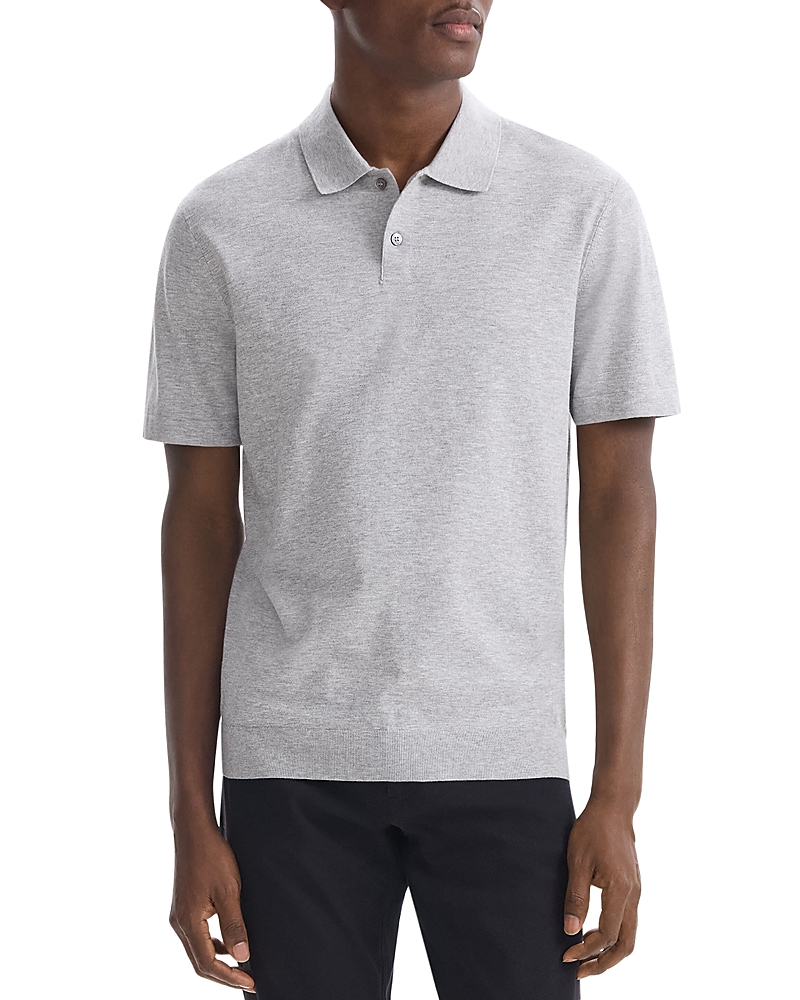 Theory Goris Polo In Light Bilen In Silver Heather - 75% Off | Editorialist